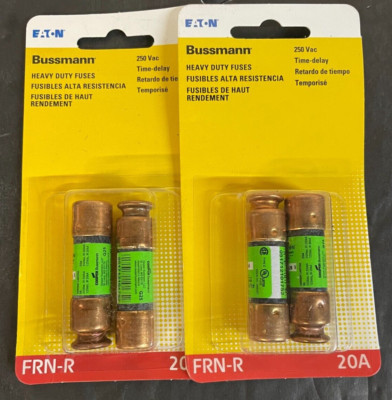 2- 2 Packs of EATON BUSSMANN FUSETRON FRN R 30 250 VAC 30 AMP Fuses NEW ...