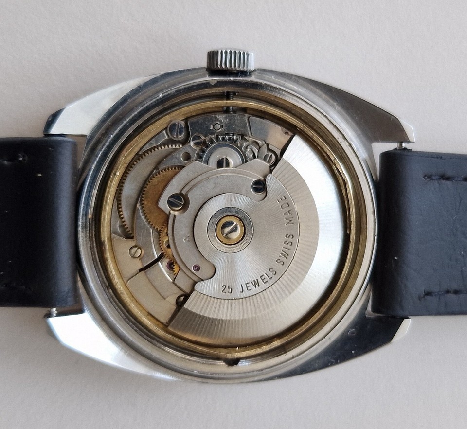 Rare Vintage XXXXXXX Automatic Date Incabloc 25Jewels ETA 2782 Swiss ...