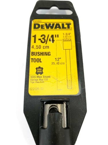 DeWalt DW5843 12" x 1-3/4" Bushing Tool SDS Max Shank NEW FREE FAST ...