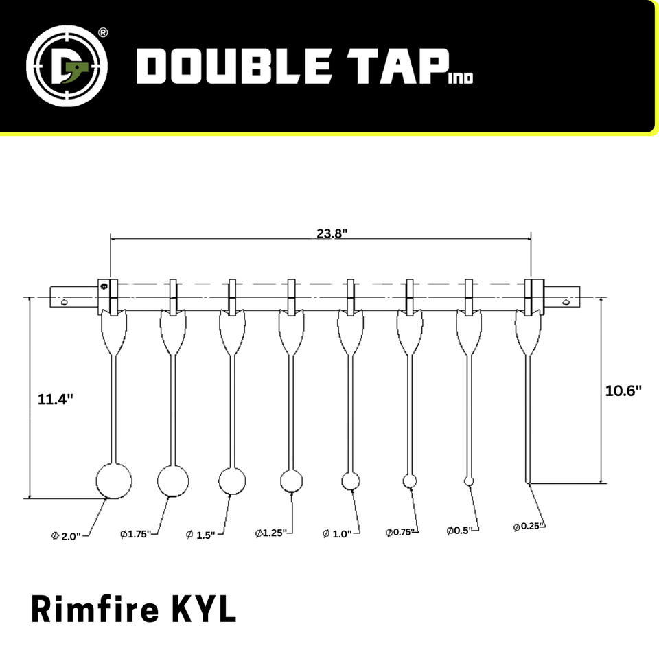 3/8" AR500 Steel KYL Rimfire Target Package – Know Your Limits | eBay