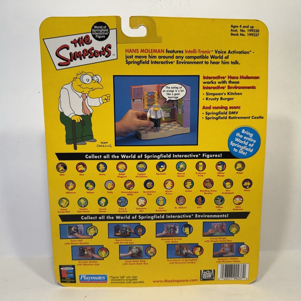 The Simpsons Hans Moleman series 7 World of Springfield figure by ...