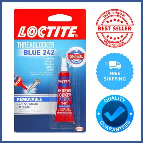 Loctite Threadlocker Blue 242 - Removable,Red 271-Permanent Thread Lock ...