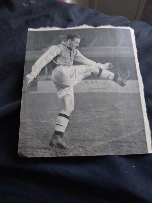 JIMMY LOGIE ARSENAL LEGEND RARE HAND SIGNED MAGAZINE PHOTO SCOTLAND 7x7 ...