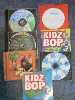 Lot Kids' Music Kidz Bop 3 and 5, Puff the Magic Dragon Baby Bach ...