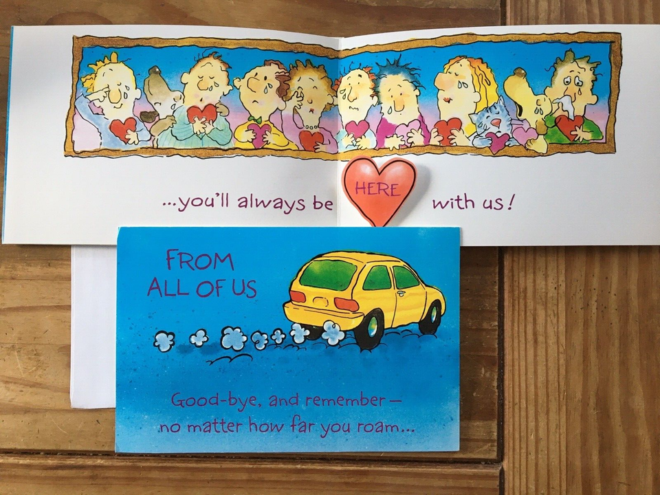 GOOD-BYE FROM ALL OF US LARGE GREETING CARD AND ENVELOPE BY CARLTON ...