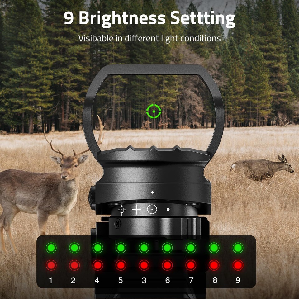 Red Green Dot RefIex Sight Scope Tactical Holographic Optic Sight For ...