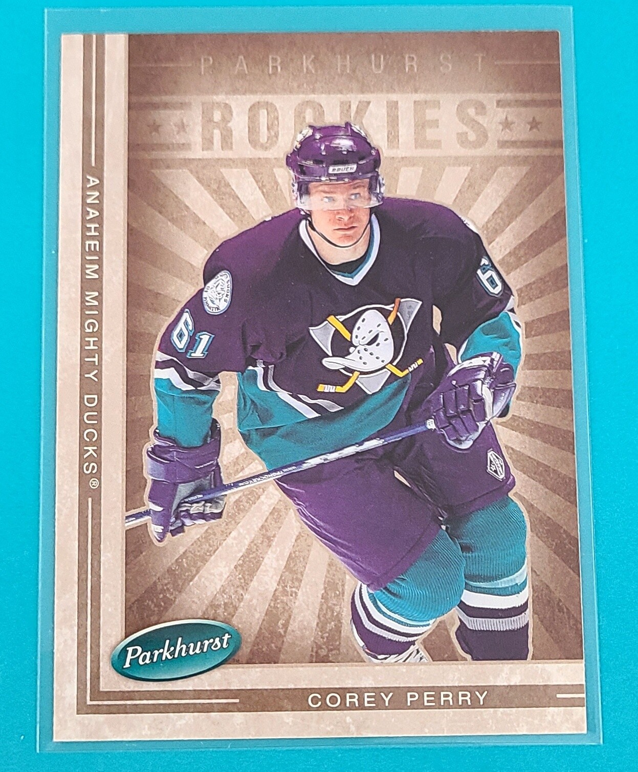 2005-06 Parkhurst RC #602 Corey Perry Anaheim Mighty Ducks HOCKEY Card ...