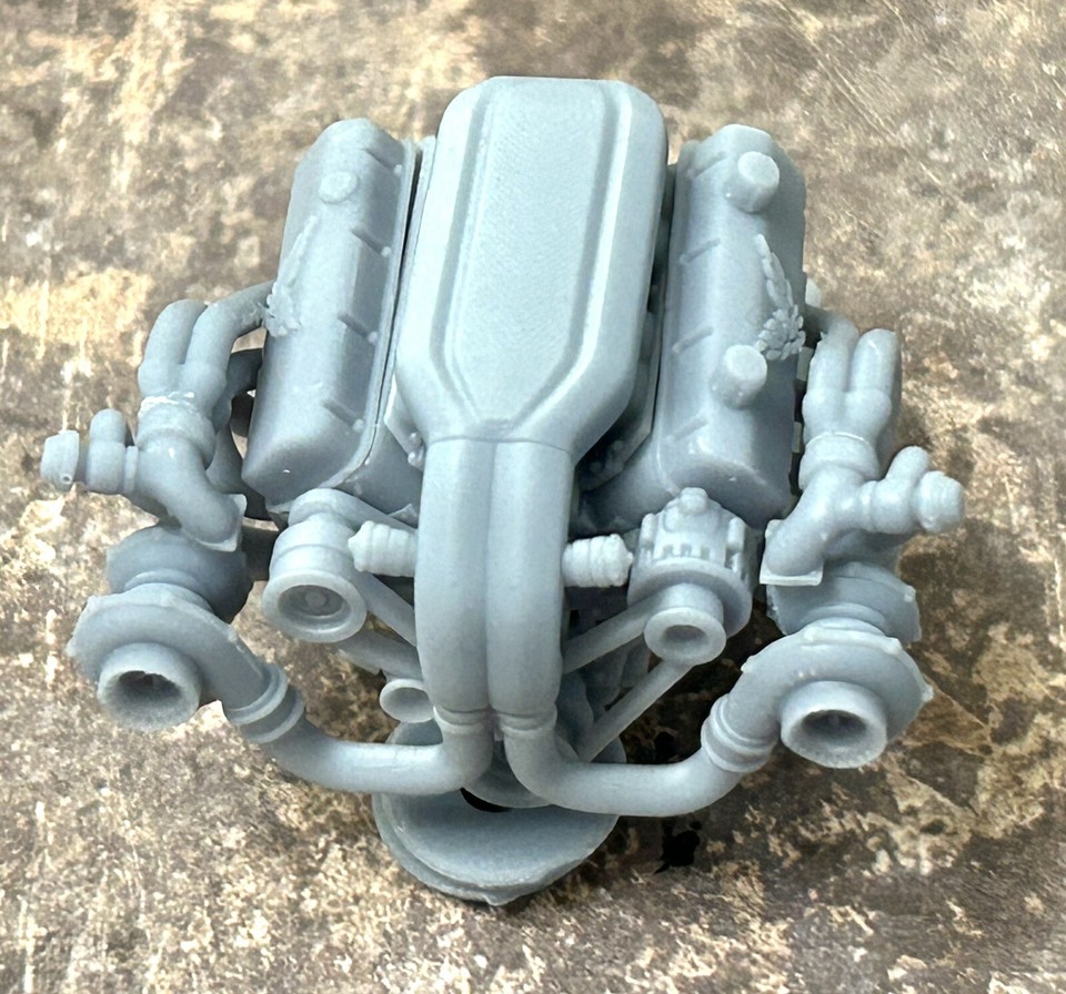 Resin “Turbo Trans Am” Big Block Engine for scale model cars, 1/24 1/25 ...