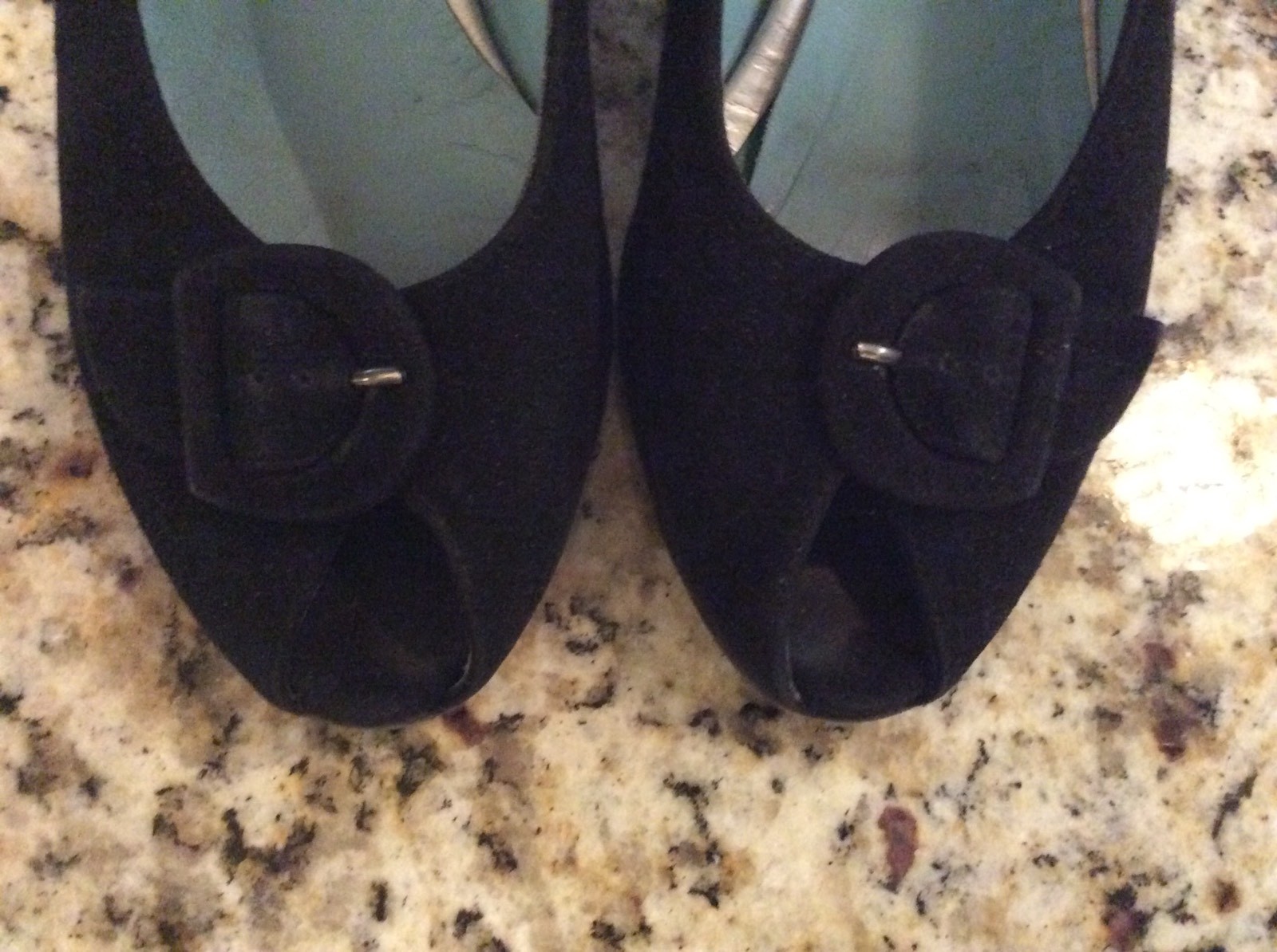 Thierry Rabotin Black Suede Open Toe Pumps 39 | eBay