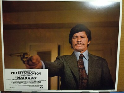 Lobby Card 1974 DEATH WISH Charles Bronson best CU with gun | eBay