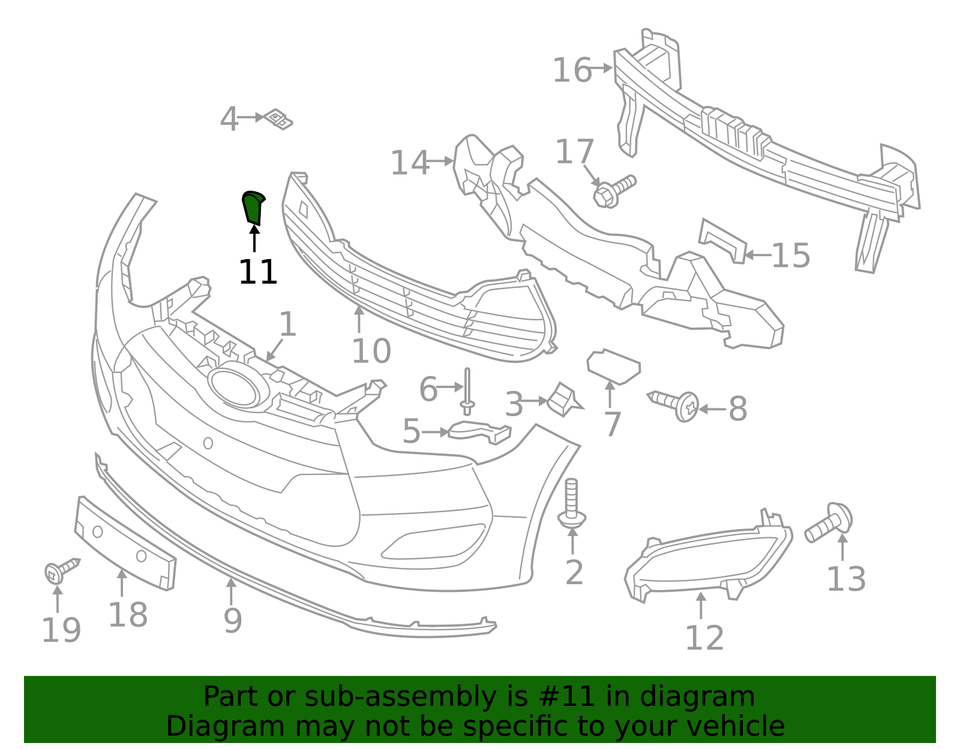 Genuine Hyundai Tow Eye Cap 86517-2V010 | eBay