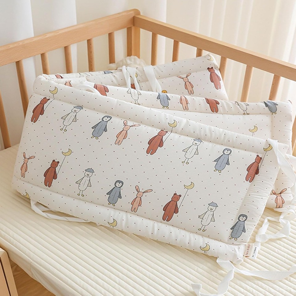 Soft Padded Side Protectors for Baby Cot Bed, Headboard Guard | eBay UK