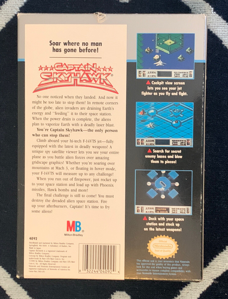 Captain Skyhawk (Nintendo NES, 1989) NR MINT CIB Complete In Box | eBay