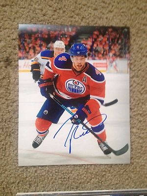 Taylor Hall Autographed 8x10 Photo Edmonton Oilers Windsor Spitfires ...