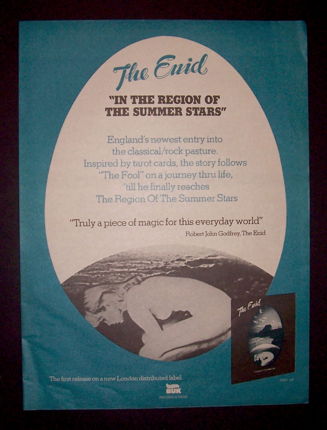 The Enid In the Region of the Summer Stars 1976 Short Print Poster Type ...