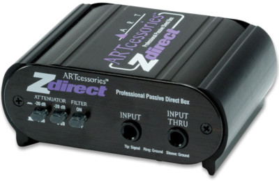 Art ZDIRECT Passive Direct Box – with phase invert, high pass filter | eBay