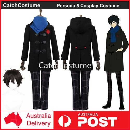 Anime Persona 5 Protagonist Hero Amamiya Ren Cosplay Costume Winter ...