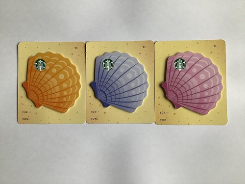 Geschenkkarte Starbucks 🇩🇪 Germany # 6310 Summer Shell Diecut Set 3 ...