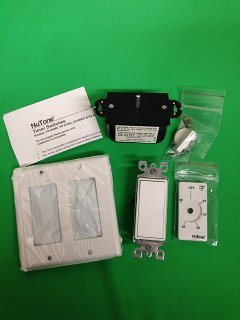 NuTone VS66WH White Combination 60 Minute Timer and On/off Switch for ...