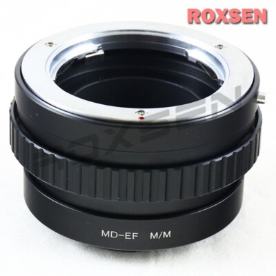 Minolta MD mount lens to Canon EF-M mount macro helicoid adapter EOS M5 ...