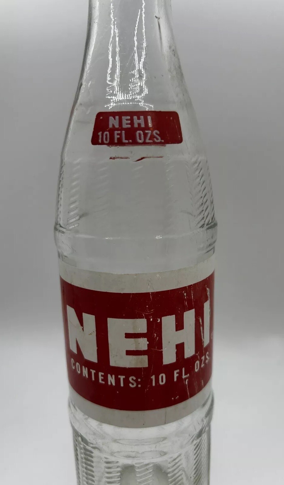Vintage NEHI Clear Soda Bottle 10 Fl Oz - Royal Crown Bottling Great ...