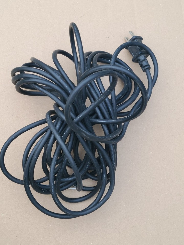 2 Wire AC Wall Black Replacement Power Cord For Vac Vacuum Cleaner | eBay