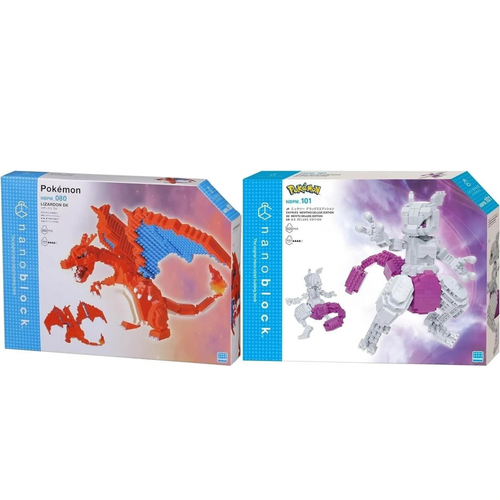 Nanoblock Pokemon Charizard Mewtwo DX NBPM.080 NBPM.101 set Kawada TM | eBay