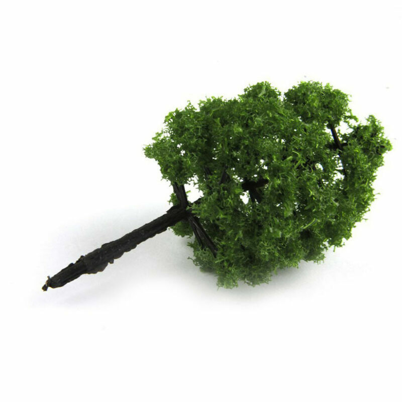 20pcs Green Landscape Tree Miniature Tree N Scale Trees Model Scenery ...