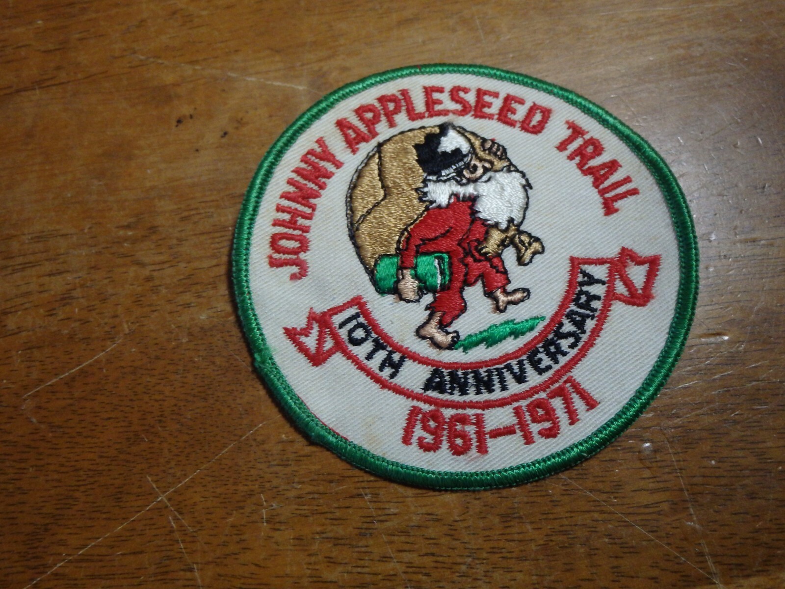 BOY SCOUT OF AMERICA BSA JOHNNY APPLESEED TRAIL 1OTH ANNIVERSARY PATCH ...