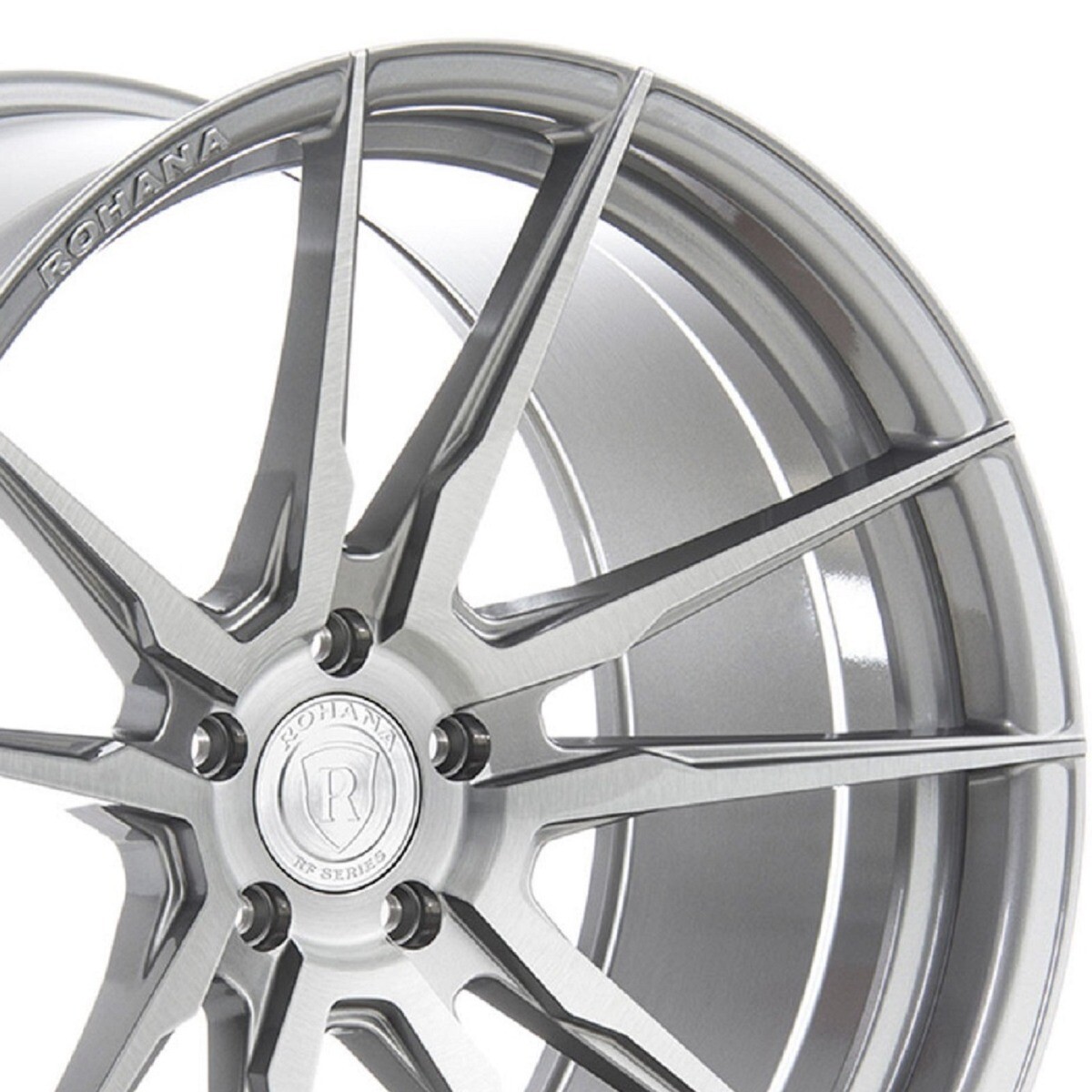 (4) 20" ROHANA RFX2 20x9 TITANIUM SILVER CONCAVE WHEELS FORGED RIMS (A3 ...