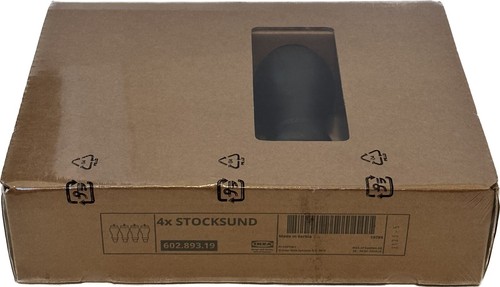 Ikea Stocksund Set of 4 Legs for Ottoman Bench Footstool Black 602.893. ...