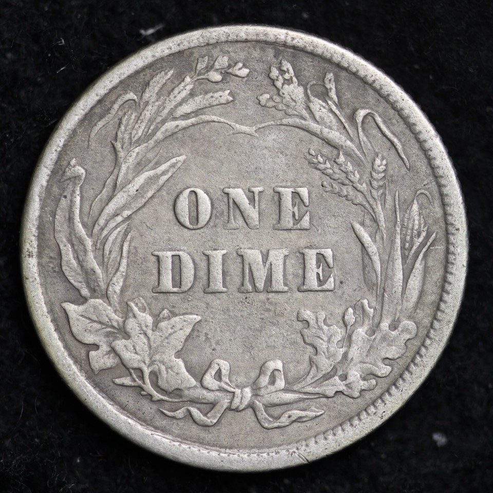1908 Barber Silver Dime XF RARE OLD COIN B415 GJ | eBay