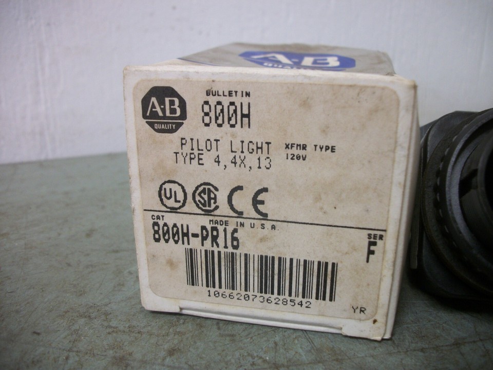 ALLEN-BRADLEY PILOT LIGHT 800H-PR16 120VOLT NIB | eBay