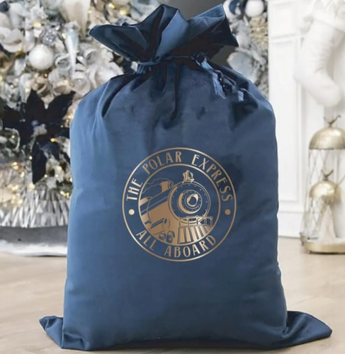 Polar Express Family Bundle Gift Set with present sack, pjs, bell ...