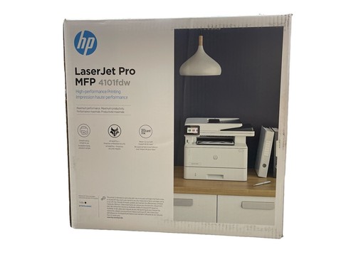 HP - LaserJet Pro MFP 4101fdw Wireless Black-and-White All-in-One Laser ...