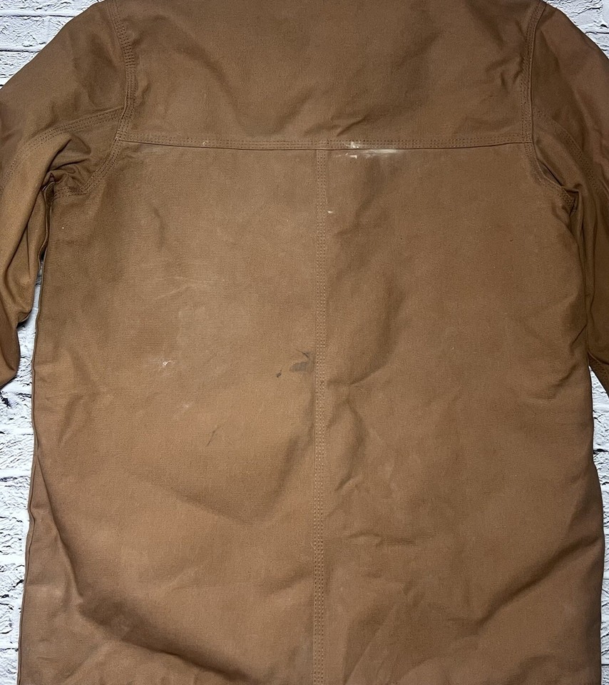 NOS NWT Vintage CARHARTT Western Ranch Coat Hunting Canvas Duck Sherpa ...