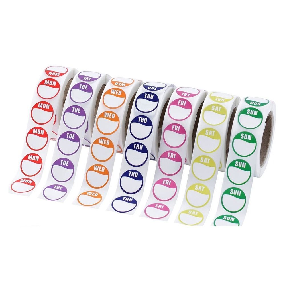 Removable Date Stickers 500 Pcs Food Packaging Dots Label Kitchen | eBay