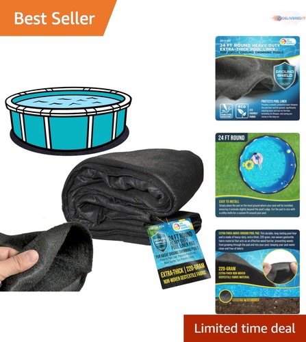 Ground Shield Pool Liner Pad 24ft Round Heavy Duty Above Ground Pool ...