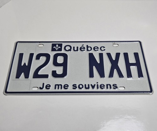 🔵 QUEBEC (Canada) LICENSE PLATE - 2000's - W29 NXH | eBay