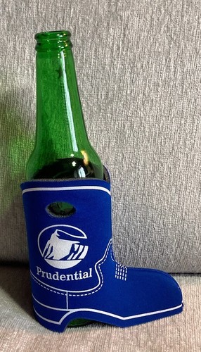 Prudential Beer Country Western Boot Bottle Cozy Cooler Cosy Koozie ...