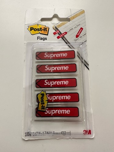 Supreme Post-It Flags Red OneSize Unopened | eBay
