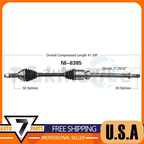 Front Passenger Side CV Axle Shaft CV Joint For Nissan Pathfinder 2018 ...