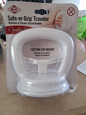 Mommys Helper Inc Safe-Er-Grip White Traveler Bath Assistant Suction ...