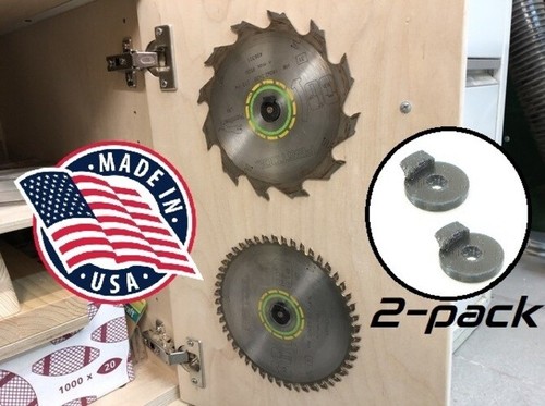 Circular Saw Blade Holder (2-Pack) Wall Mount Holder (20mm blades) 5" 6 ...