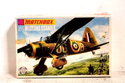 Vintage 1973 Matchbox Westland Lysander PK-7 1/72 Scale 2 Color Model ...