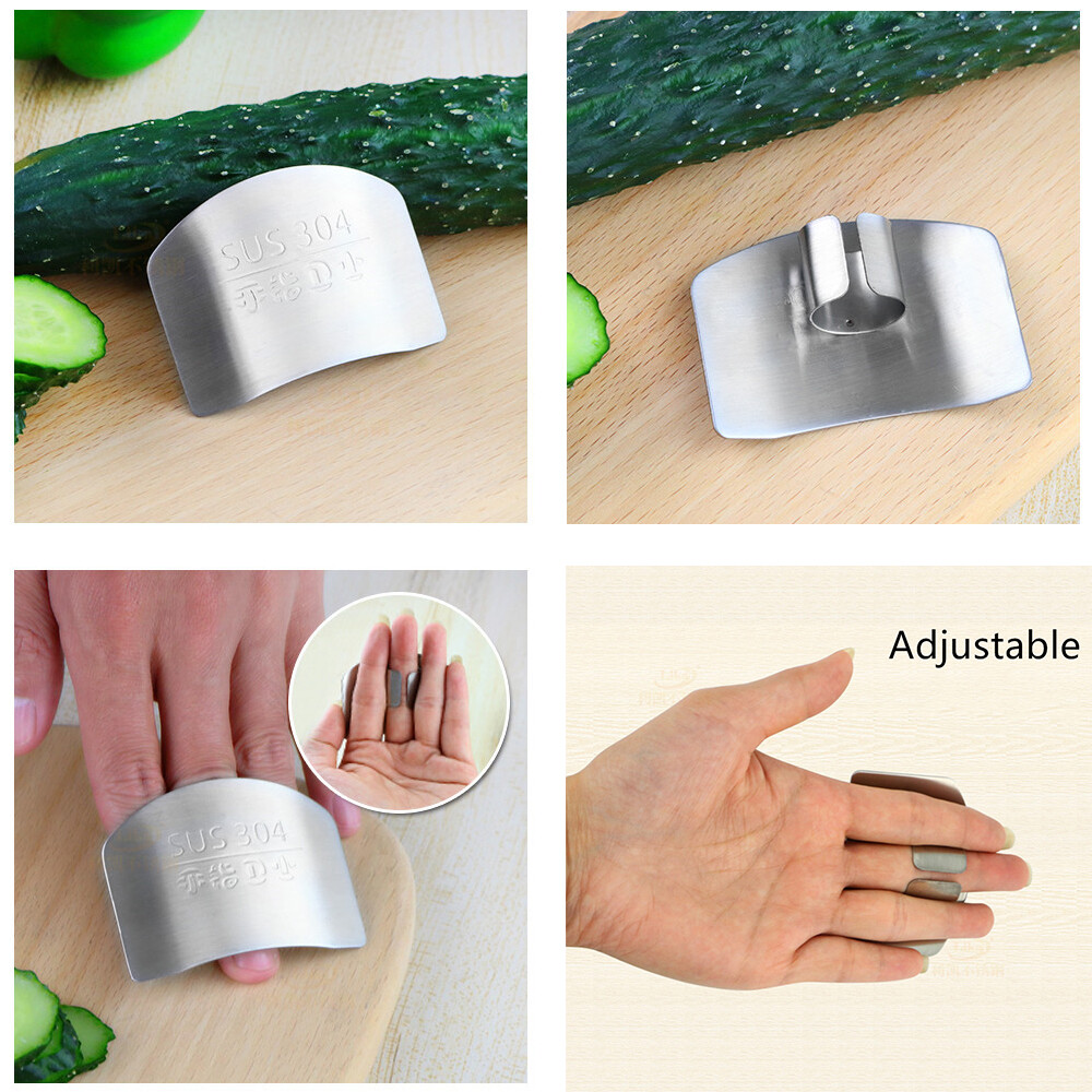 Kitchen Safety Stainless Steel Cut Vegetable Hand Protector Finger ...