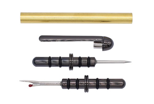 Seam Ripper Stiletto Kit Turning Kit Woodturning Project Gold or Chrome ...