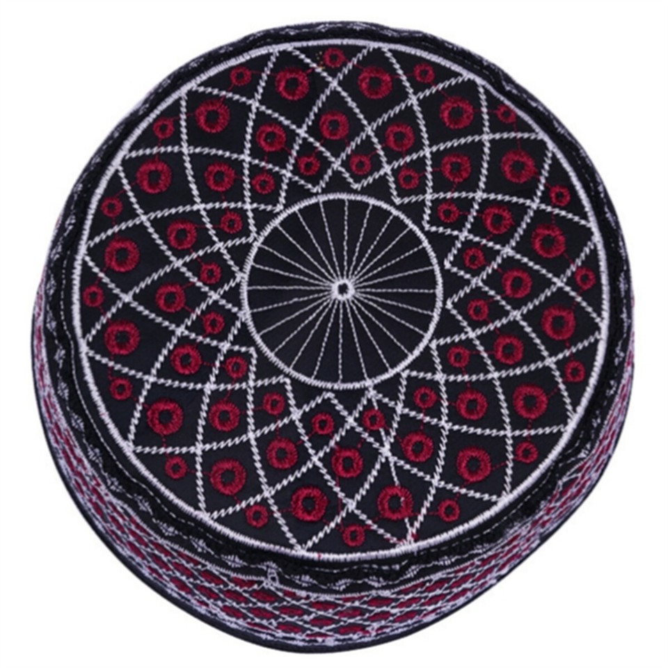 1pc Muslim Arabic Cap Mens Hats Prayer Islam Egyptian Kufi Topi Beanie ...