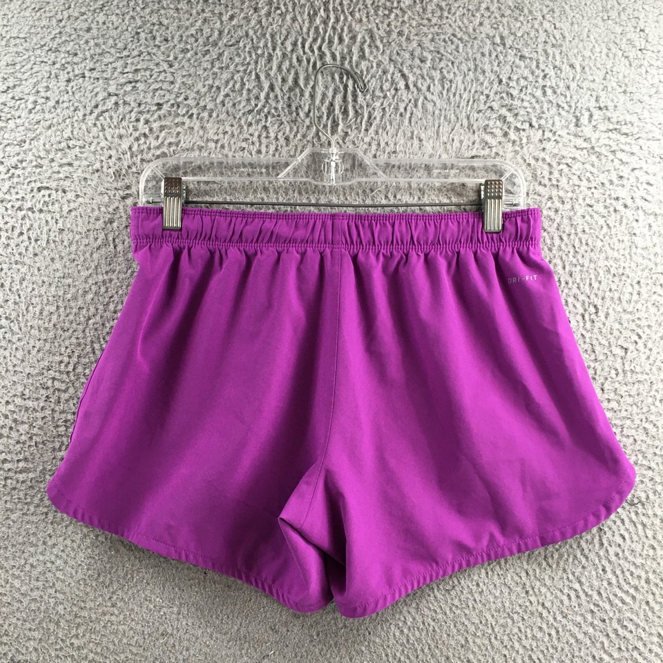 Nike Shorts Womens Purple Elastic Waist High Rise Dri Fit Athletic ...