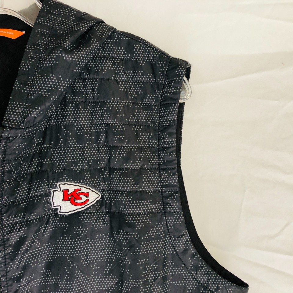 Kansas City Chiefs Cutter & Buck Men's Size Large Full Zip Vest Jacket ...